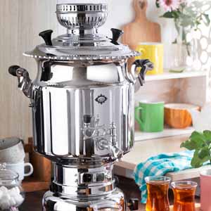 سماور گاز سوز آتریس 6 لیتری مدل SATRIS_15 - هاکان استیل